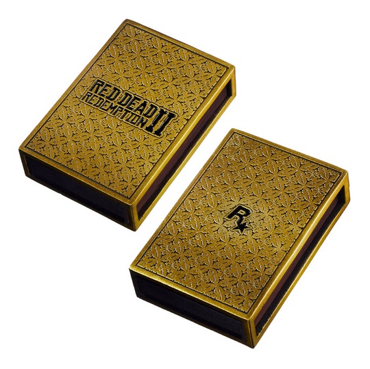Red Dead Redemption 2 Brass Zippo Lighter Engraved Match Box Slipcase ...
